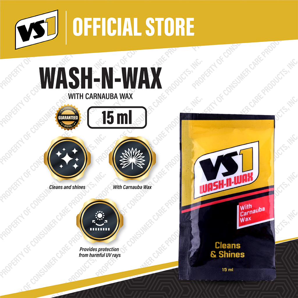 VS1 WASH-N-WAX Sachet 15ml | Shopee Philippines