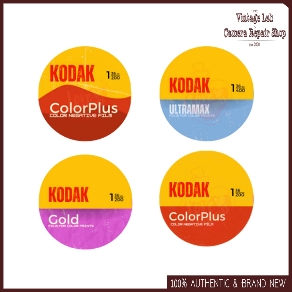 Kodak Colorplus Gold Ultramax Logos 35mm Film Button Pin Cute Round ...