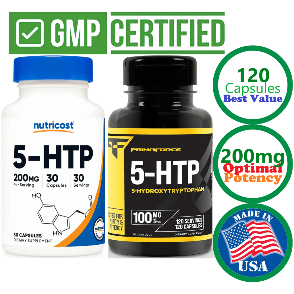 NEW Real 5-HTP 200mg Pure & Potent Enhanced Absorption (5 ...