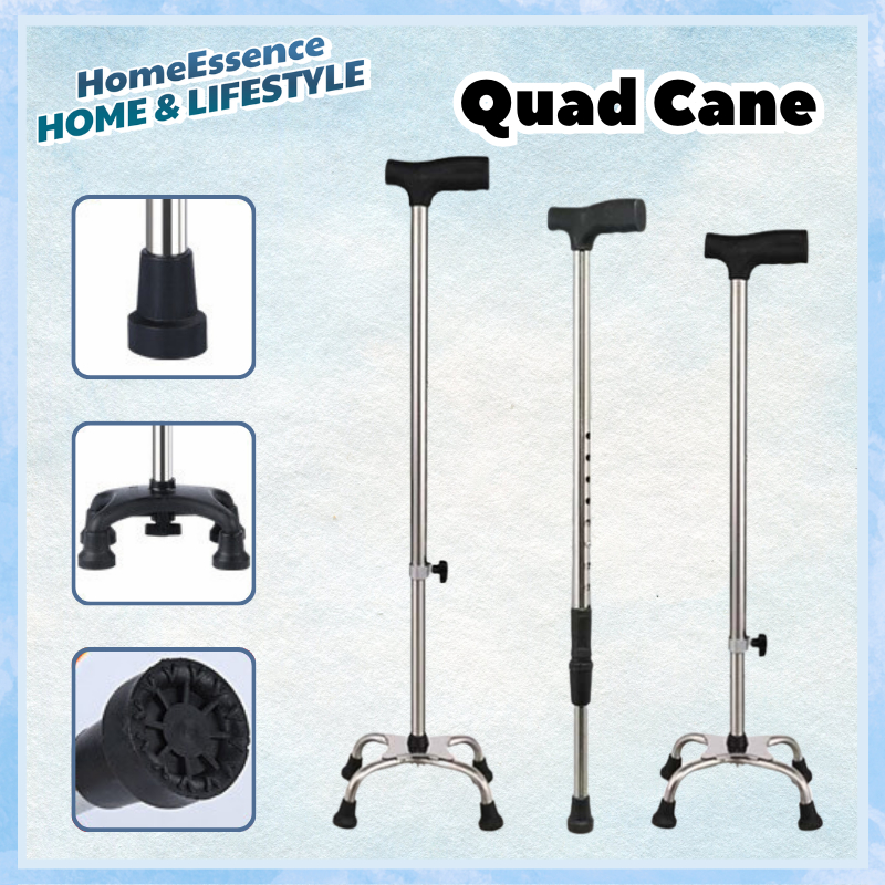 Quad Cane For The Elderly Is Made Of Stainless Steel, Cane For The ...