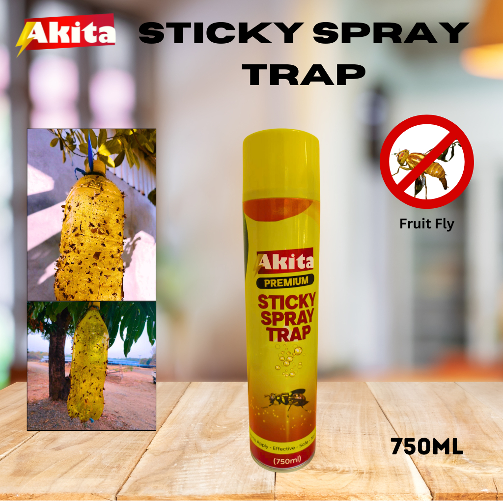 Akita Fruit Fly Sticky Spray Trap 750ml | Shopee Philippines