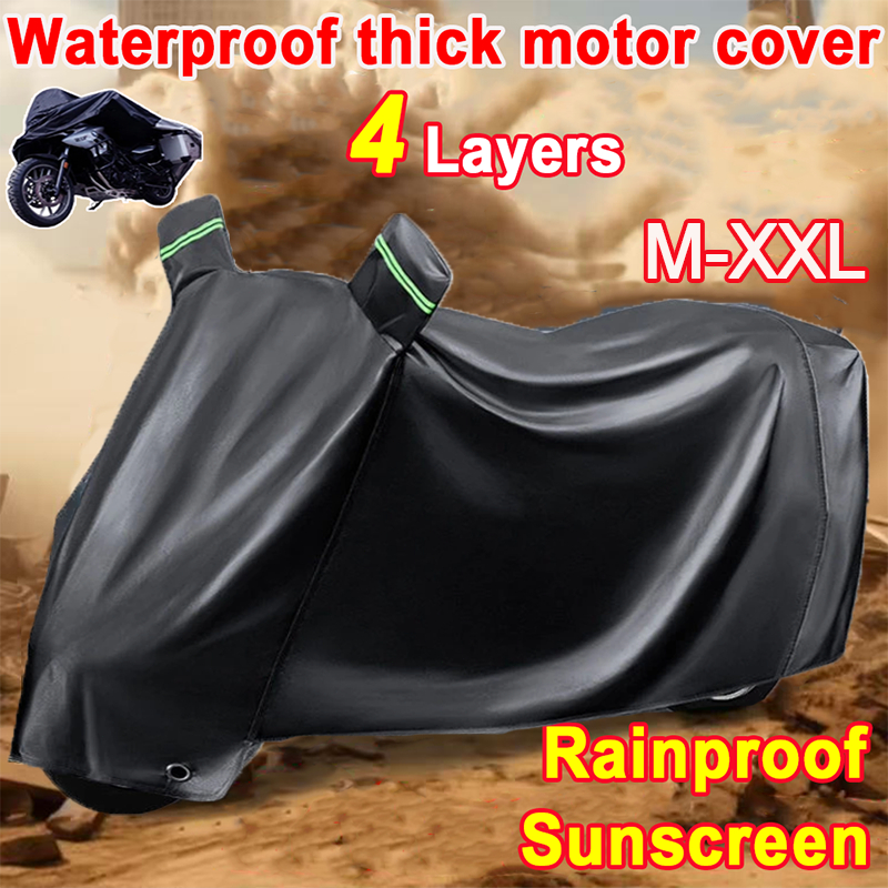 Thicker Motorcycle Motor Cover Durable Universal Waterproof Big Size ...
