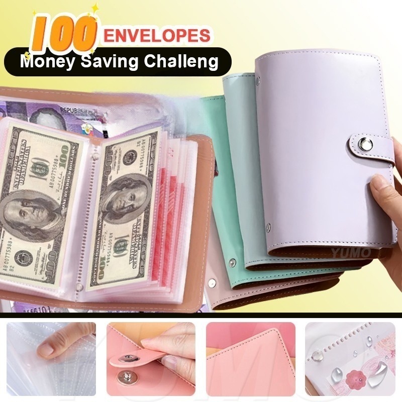 Money Saving Binder A6 Envelope Saving Ipon Challenge Booklet PU ...