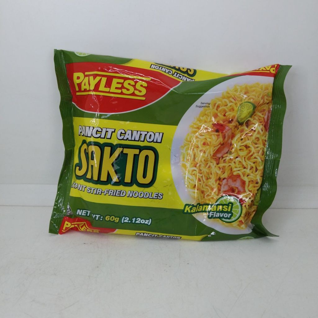 PAYLESS INSTANT PANCIT CANTON KALAMANSI SAKTO 60G | Shopee Philippines