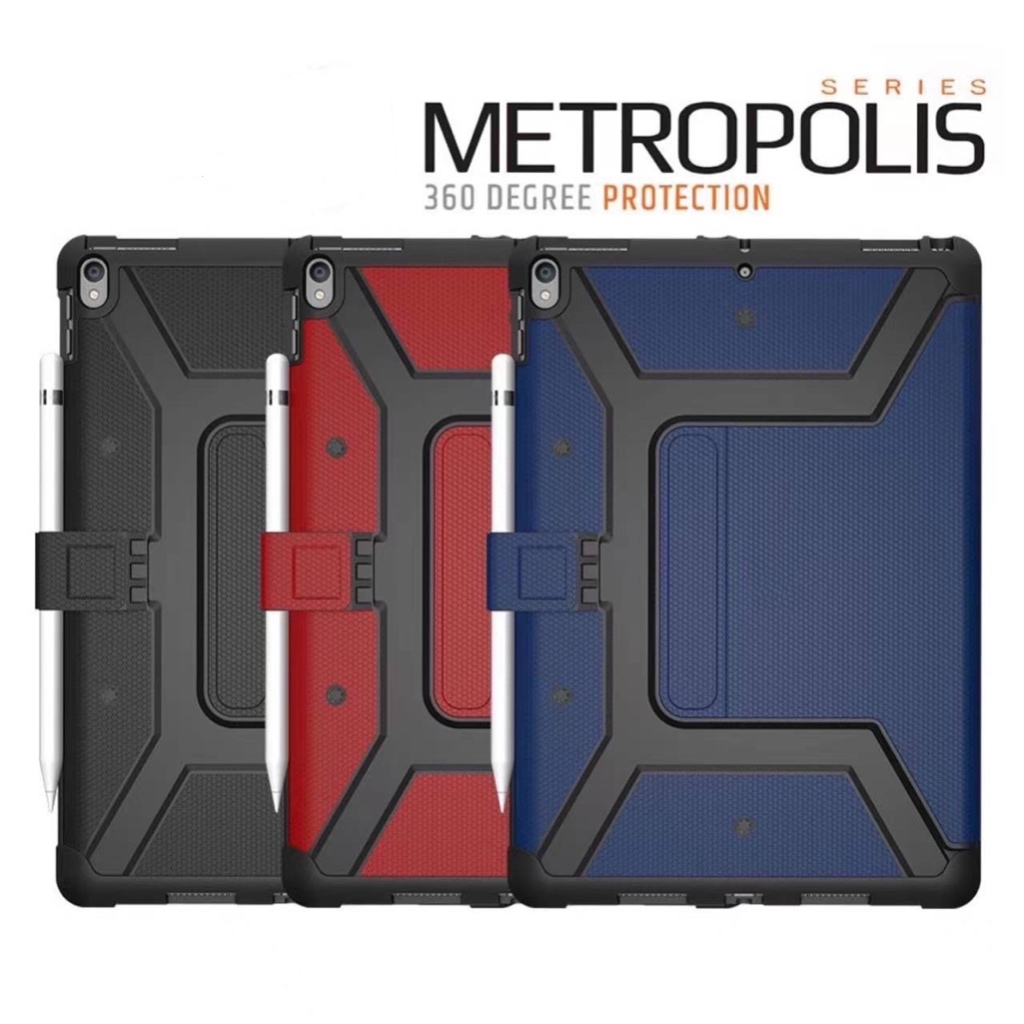 Leather Case Metropolis Armor Folio with Pencil Holder For iPad Mini 1 ...