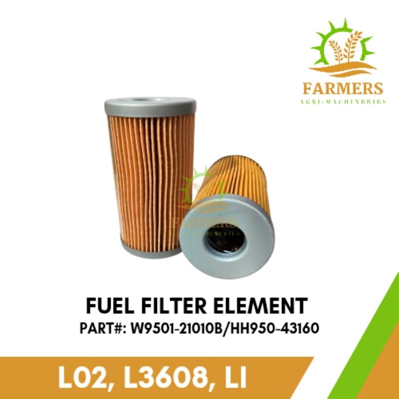 Fuel Filter Element [PAPER] L3608 L02 L1 Kubota Tractor Part #: HH950 ...