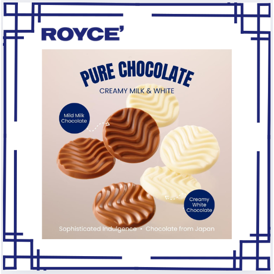 ROYCE Pure Chocolate Creamy milk & White 40pcs / 20 pcs Hokkaido Famous ...