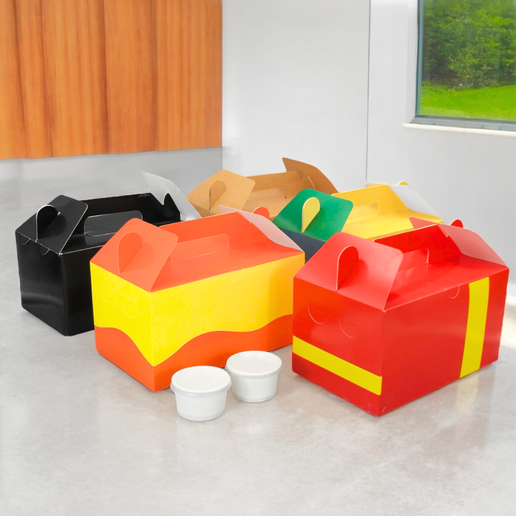 25PCS/50PCS Chicken Box Lechon Food Take Out Box with Handle with 2 ...