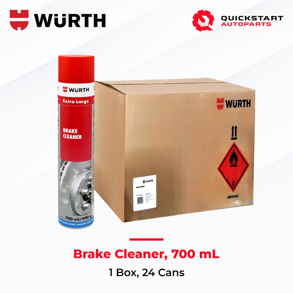 Wurth Brake Cleaner 700ml (1 BOX / 24 CANS) | Shopee Philippines