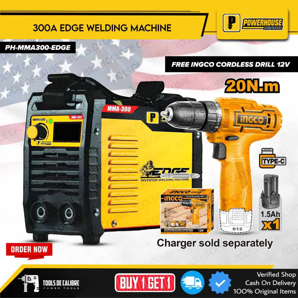 POWERHOUSE EDGE Inverter Welding Machine 300A MMA-300 - FREE INGCO ...