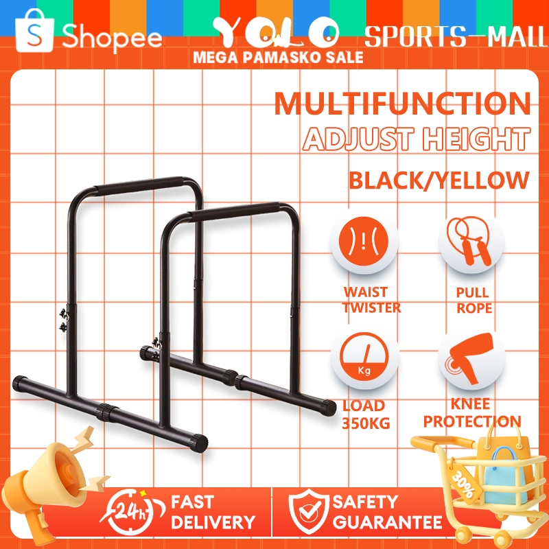 Heavy-duty push-up parallel bars Portable home Gym Weight training ...