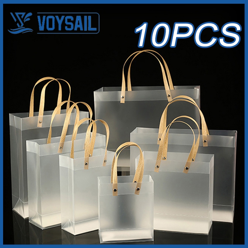 10pcs Transparent Pvc Bag Waterproof Plastic Bag Transparent Handbag ...