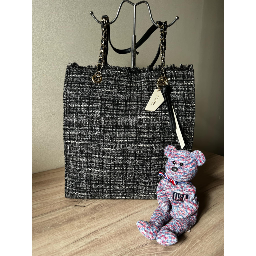 Branded tweed tote medium | Shopee Philippines