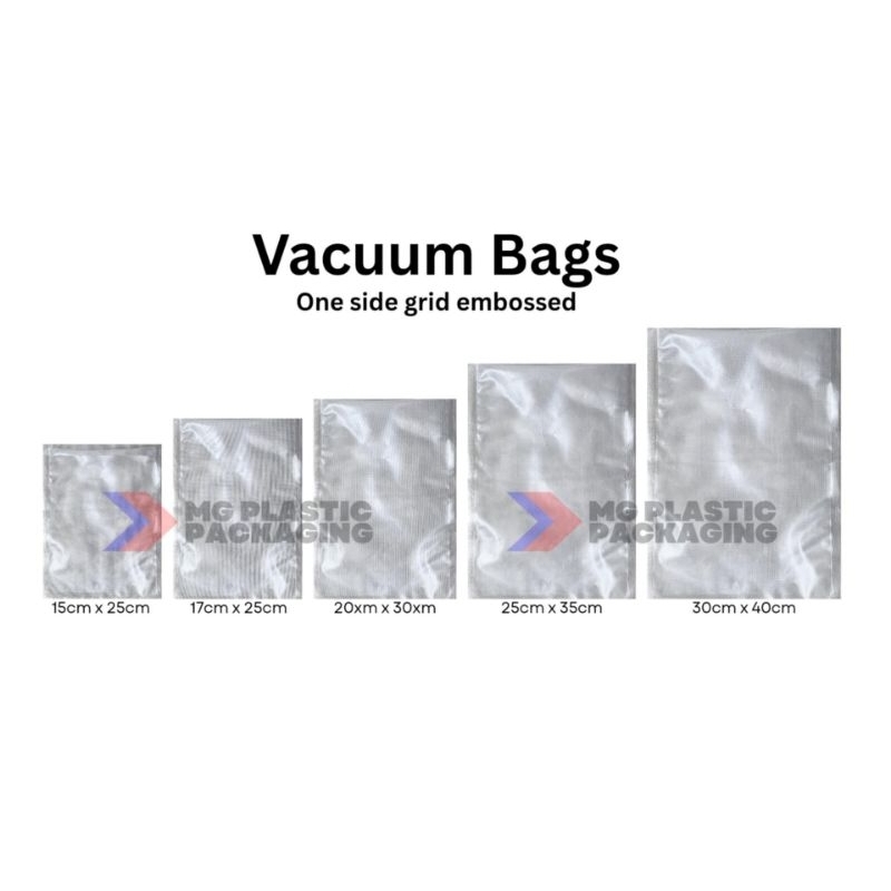 Vacuum Plastic Bag Clear Nylon PE food grade 100pcs | Shopee Philippines