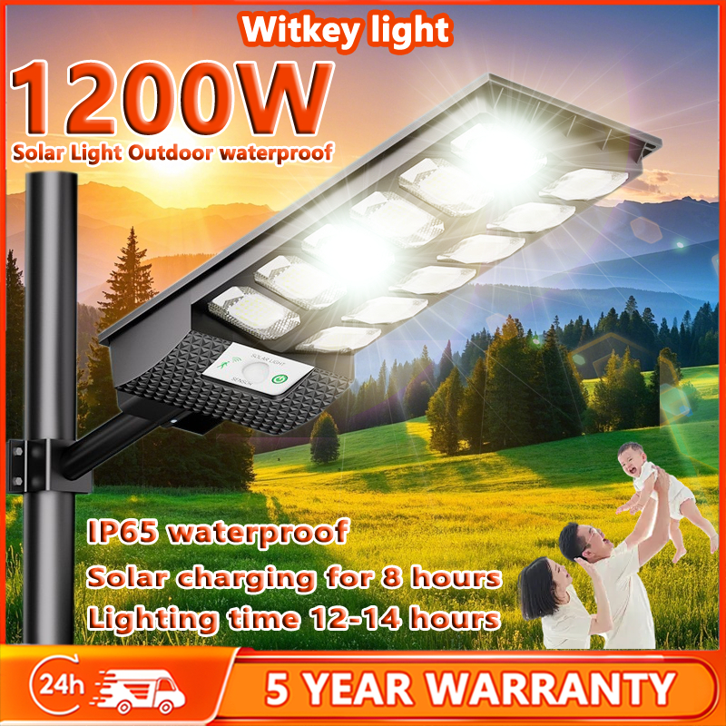 Solar Street Light 1200W Solar Light Outdoor Waterproof Solar LED ...