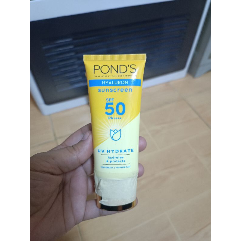 Pond's Hyaluron Sunscreen SPF50 Pa++++ UV Hydrate 50ml | Shopee Philippines