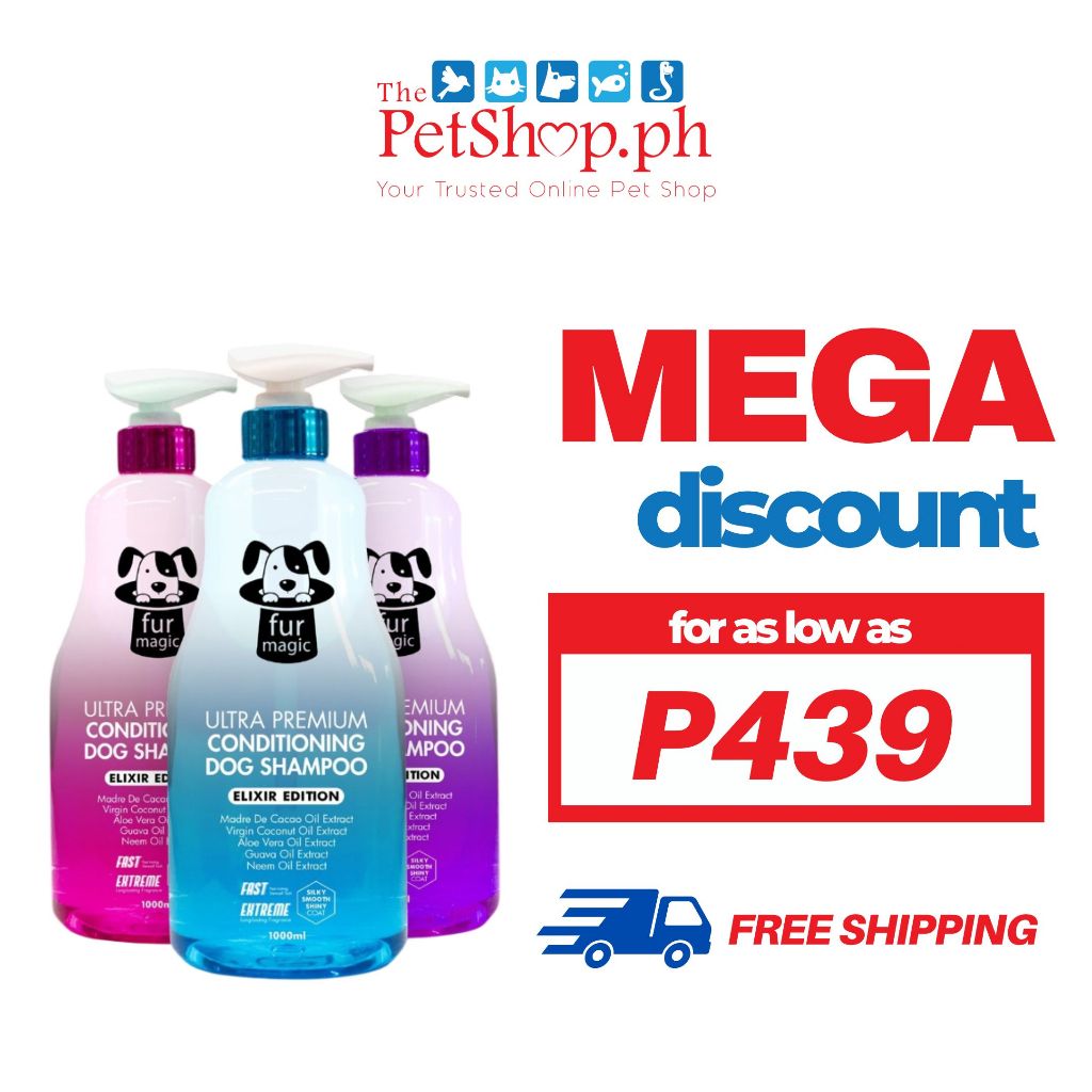 Fur Magic Ultra Premium Conditioning Dog Shampoo 1000ml / 500ml ...