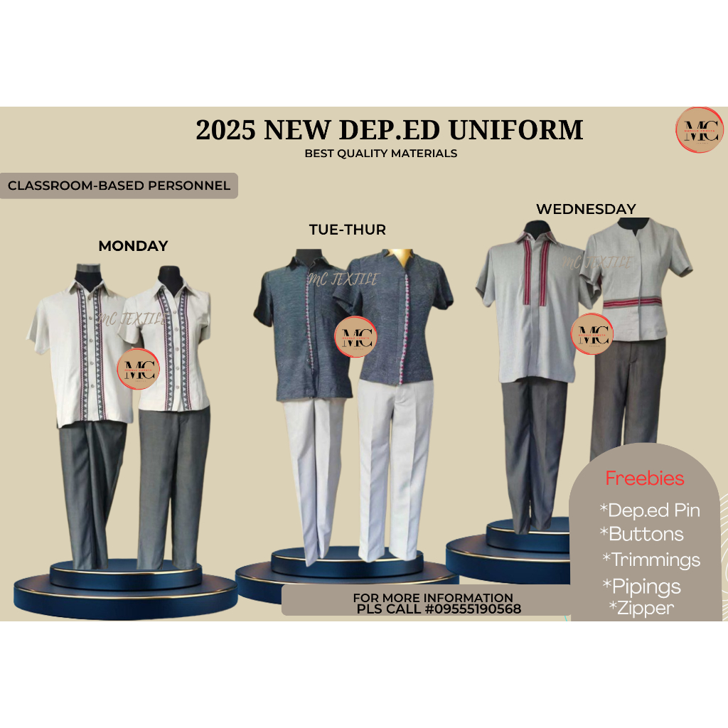 NEW ALTERNATIVE MALE TEACHING-PERSONNEL for DEPED teachers uniform ...