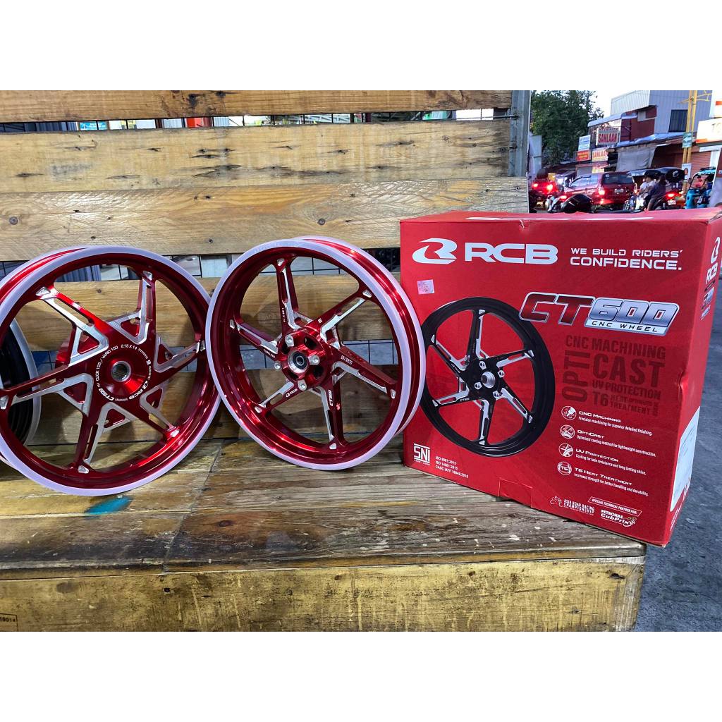 RCB CT600 Mags Honda Click 125 / Click 150 (4 HOLES) CNC MAGS | Shopee ...