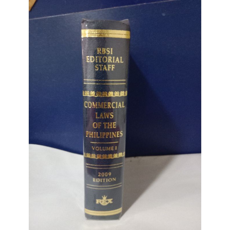 COMMERCIAL LAWS OF THE PHILIPPINES VOL.1 2009 EDITION | Shopee Philippines