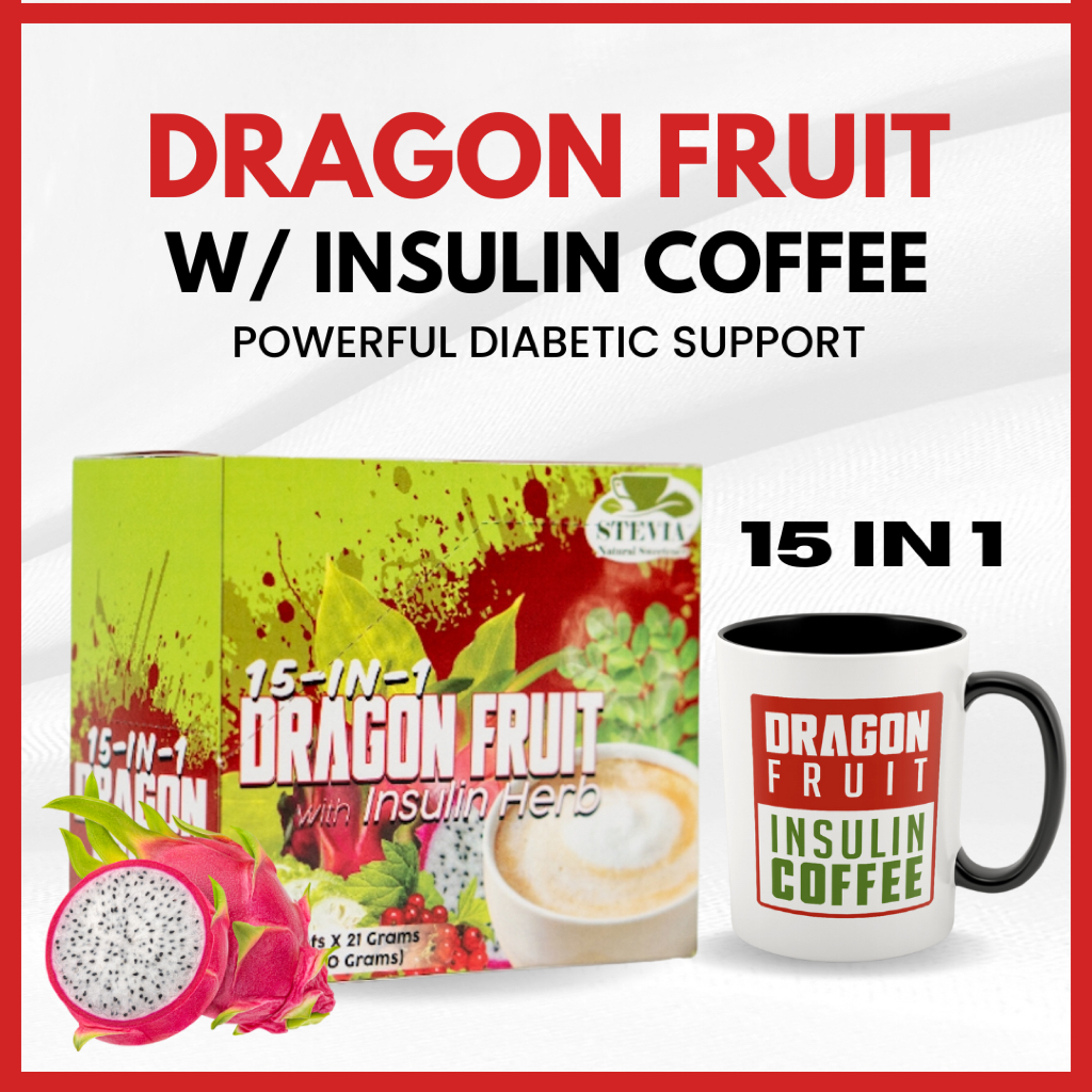 Dragon Fruit Insulin Coffee 15 in 1 with natural Insulin Herbs for ...
