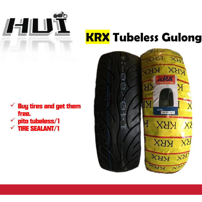 HUI KRX TUBELESS (NYLON TYPE) INTERIOR TIRE (FREE TIRE SEALANT &PITO ...