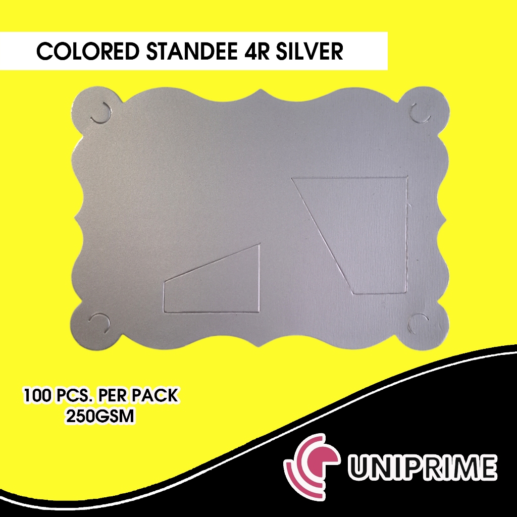 COLORED STANDEE 4R CURVE SILVER | Shopee Philippines