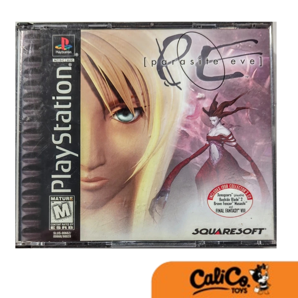 Sony Playstation 1 - Parasite Eve Squaresoft Black Label NTSC Region 1 ...
