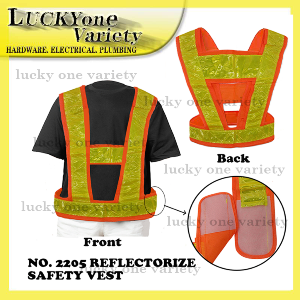 SAFETY VEST REFLECTORIZE (NO.2205) | Shopee Philippines