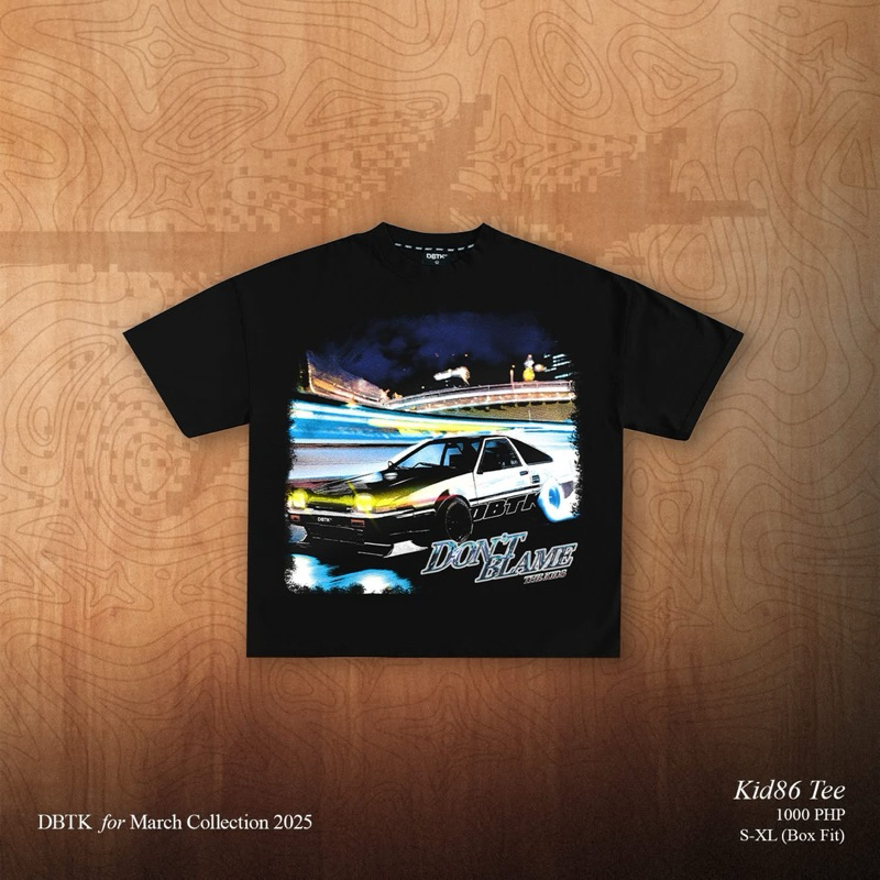 DBTK Kid86 Tee | Black | Box Fit | Maico Hook Ups | Shopee Philippines
