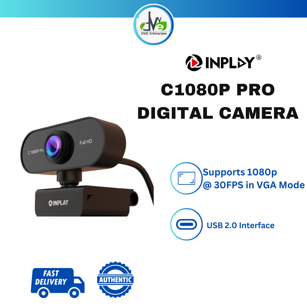 Inplay C1080P-PRO Web Camera USB 2.0 Port Hi-Speed Web Camera For ...