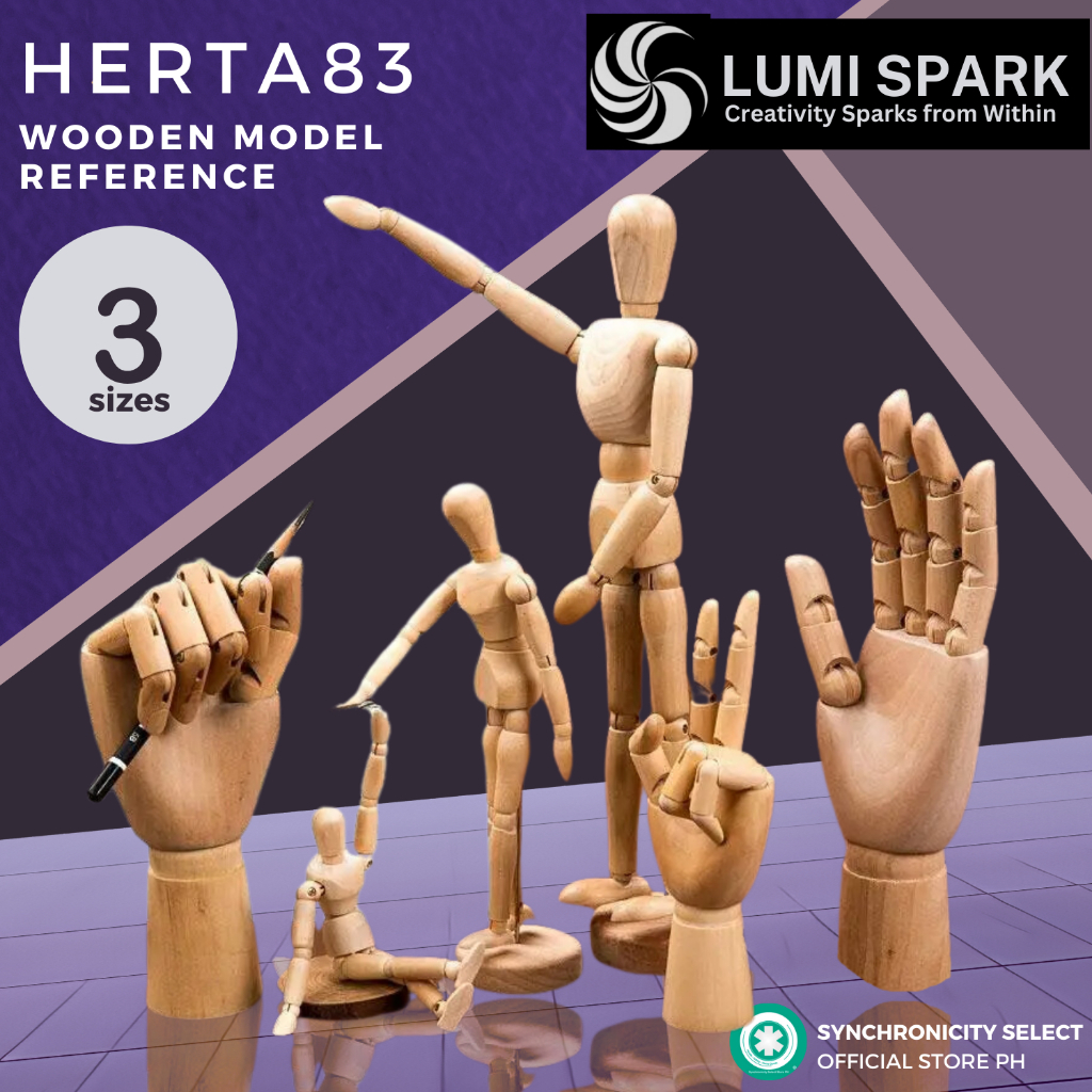 HERTA83 Drawing Reference Model | Wooden Artist Mannequin Model ...