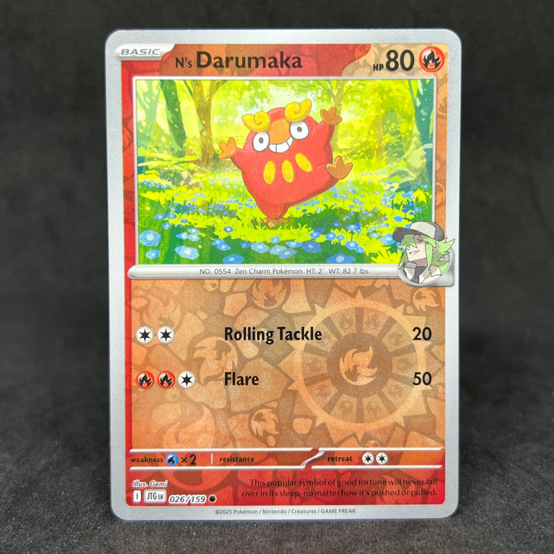 Pokemon TCG N's Darumaka 026/159 2025 Scarlet & Violet Journey Together ...