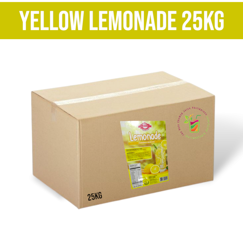 Chemag Yellow Lemonade Powdered Juice 25kg | Shopee Philippines