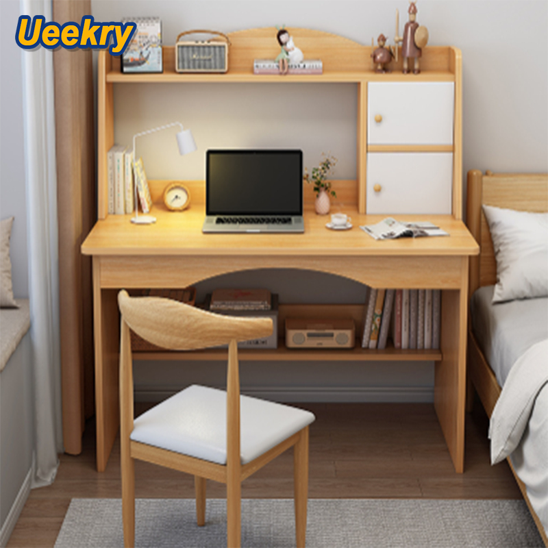 Home study table computer desk Desk bookshelf combination table with ...