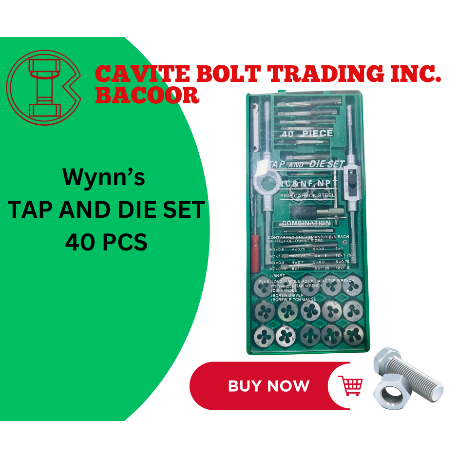 WYNN'S TAP AND DIE SET 40 PCS (W0442) | Shopee Philippines