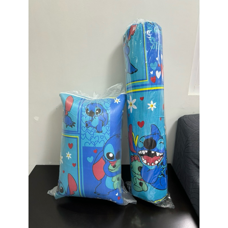3in1 STITCH DESIGN Uratex Unan ( 2pcs pillow/ 1 Bolster) | Shopee ...