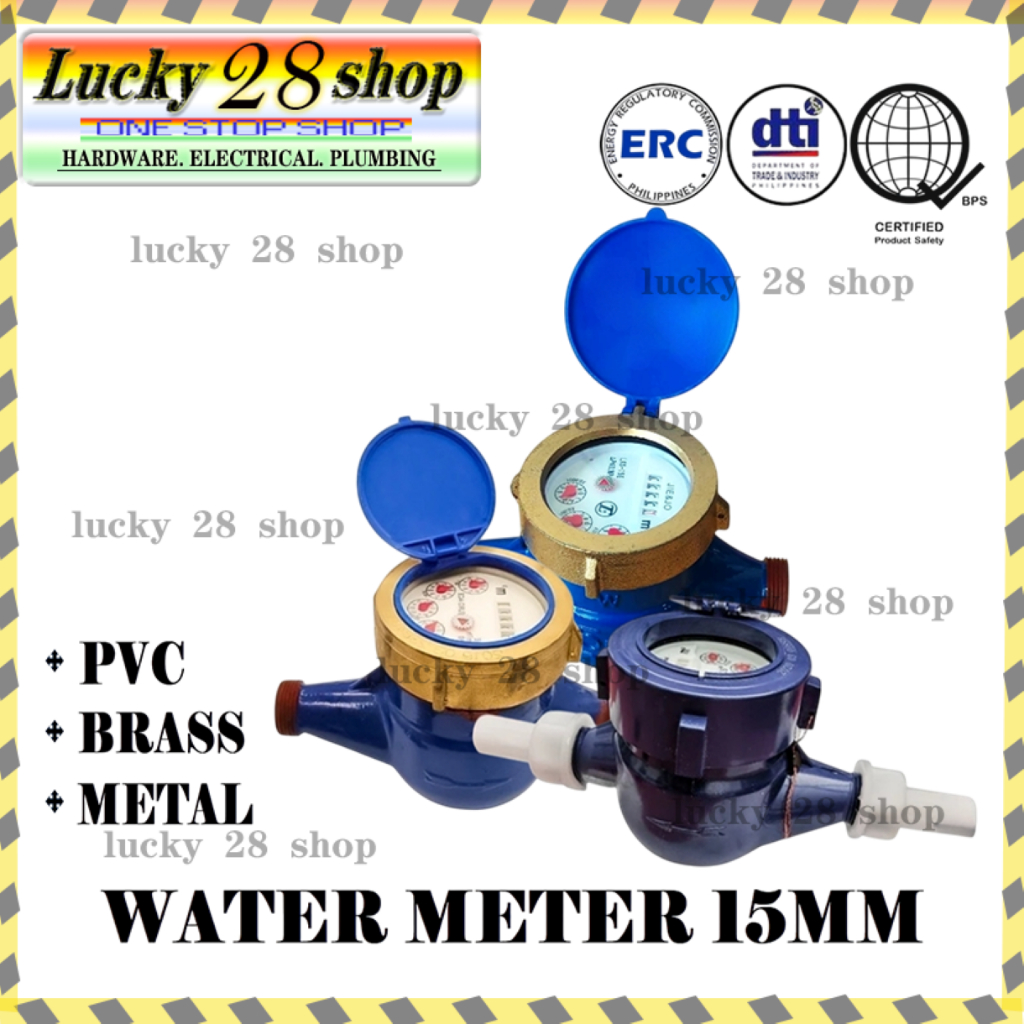 HIGH QUALITY WATER METER / SUBMETER (PVC/METAL/BRASS) | Shopee Philippines