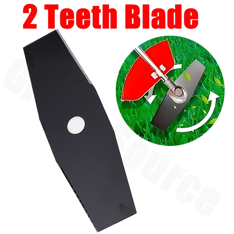 2 Teeth Grass Cutter/Brush Cutter Steel Blade for 2-Stroke & 4-Stroke ...