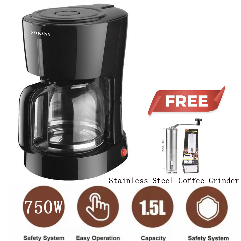 1.5L Automatic Espresso Americano Coffee Maker Home Drip Coffee Maker ...
