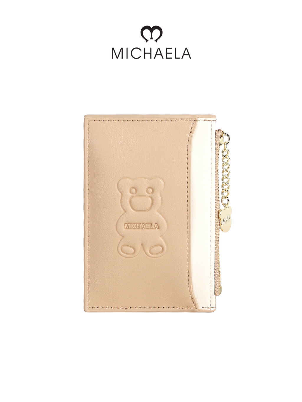 MICHAELA Mini Card Holder for Women Girls Compact Slim Roomy Zipper ...