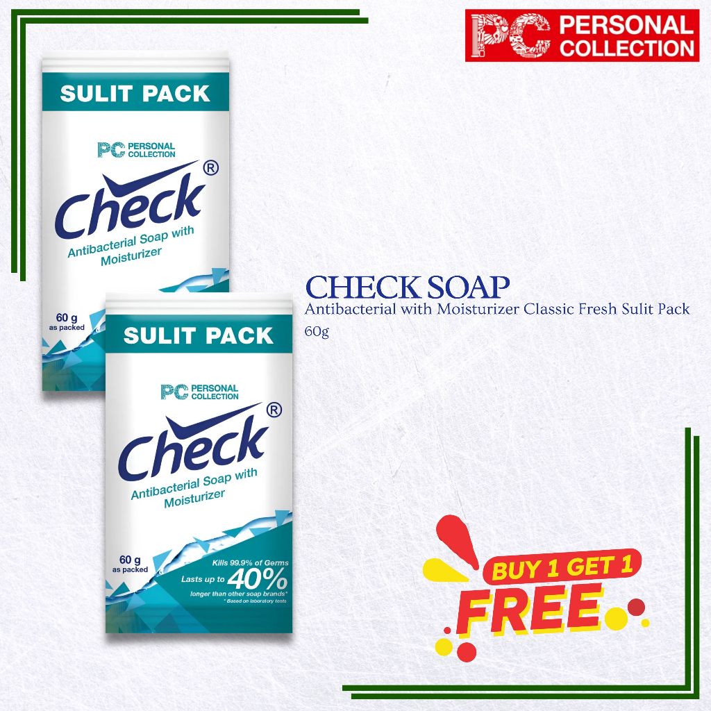 PERSONAL COLLECTION Buy 1 take 1 Check Moisturizing Antibacterial Soap ...