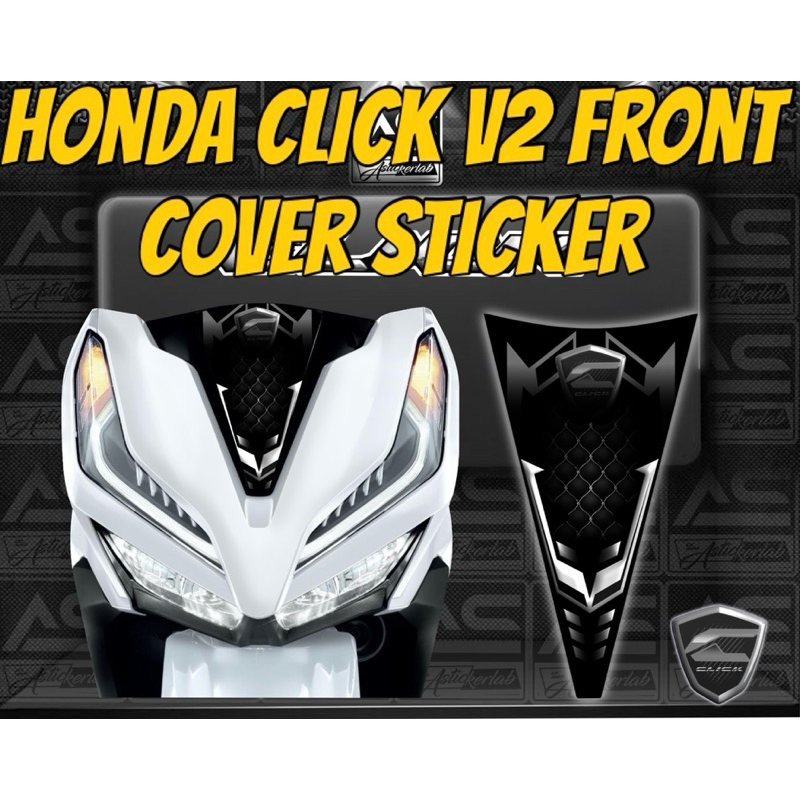 HONDA CLICK V2 125i/150i FRONT PANEL STICKER DECALS | Shopee Philippines