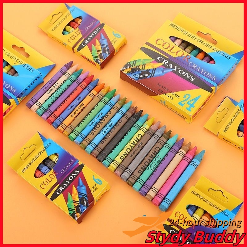6/8/12/16/24pc Set Generic Crayon Crayons Set School Supplies Art ...