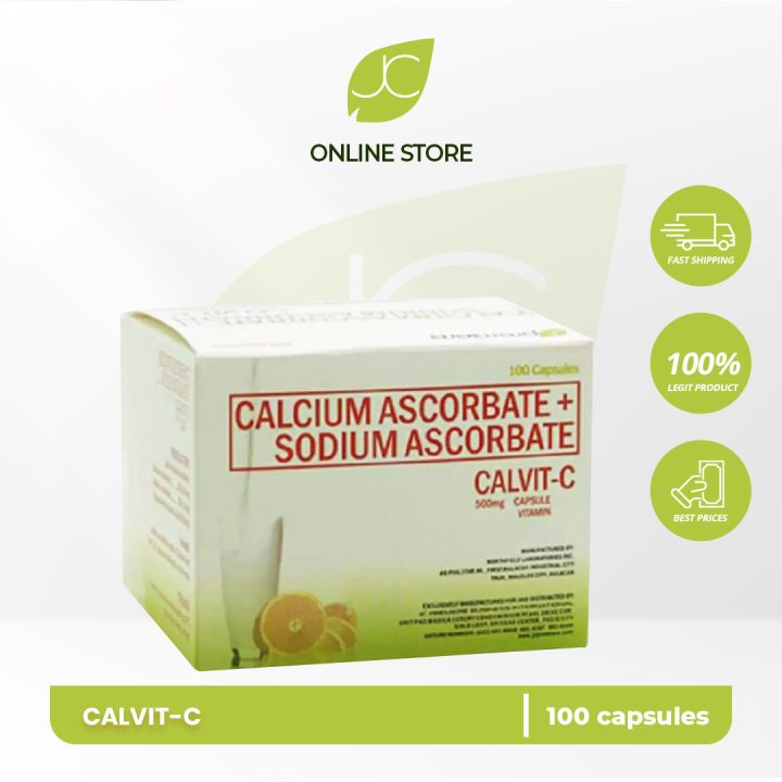 Calvit - C Calcium Ascorbate + Sodium Ascorbate Non Acidic Vitamin C ...