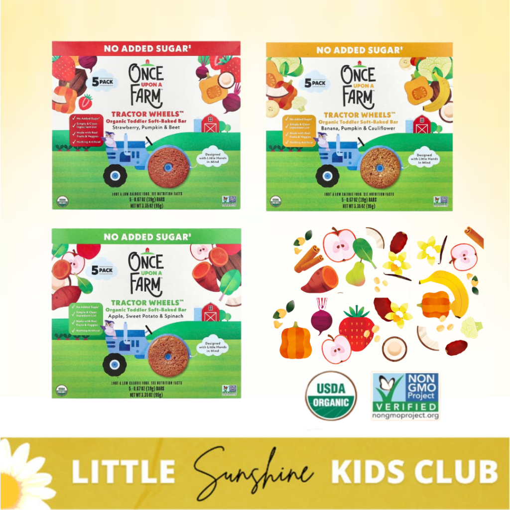 LittleSunshine | Once Upon A Farm, Organic Toddler Soft-Baked Bar ...