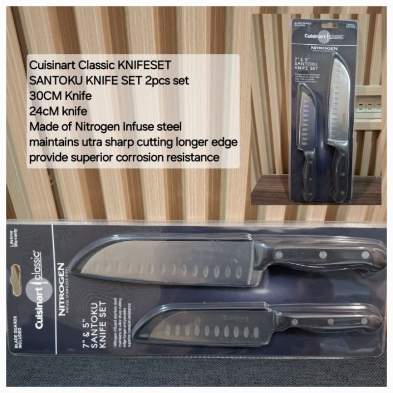 Cuisinart 2pcs Knife set Nitrogen Infuse Stainless Steel | Shopee ...