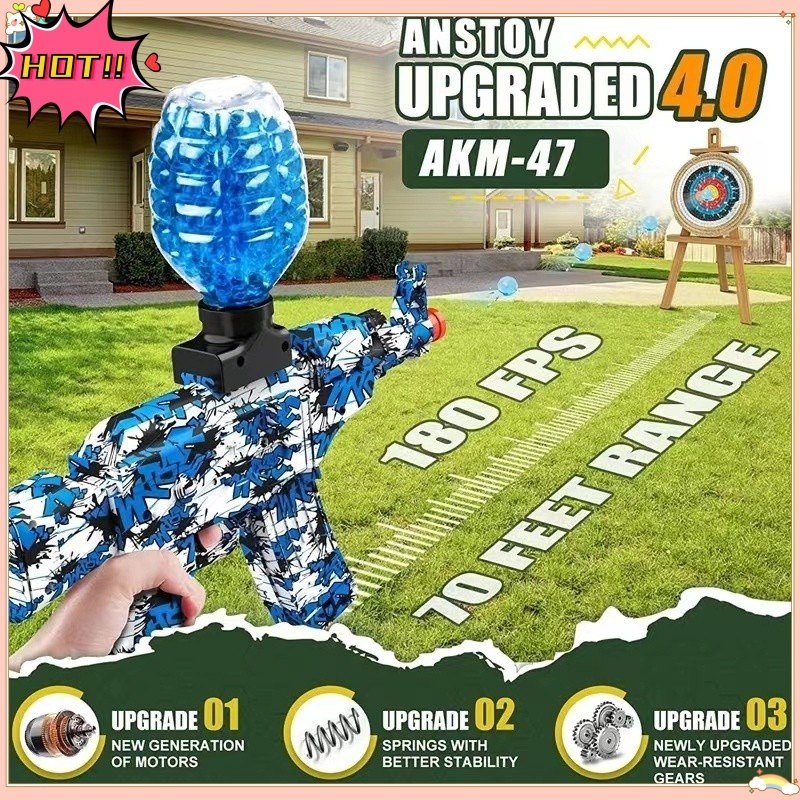 Gel Blaster Electric Gel Splatter Ball Toy Kids Water Bead Blaster ...