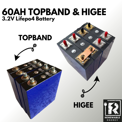 Lifepo4 60Ah HIGEE / TOPBAND battery 3.2V Prismatic Lithium Ion ...