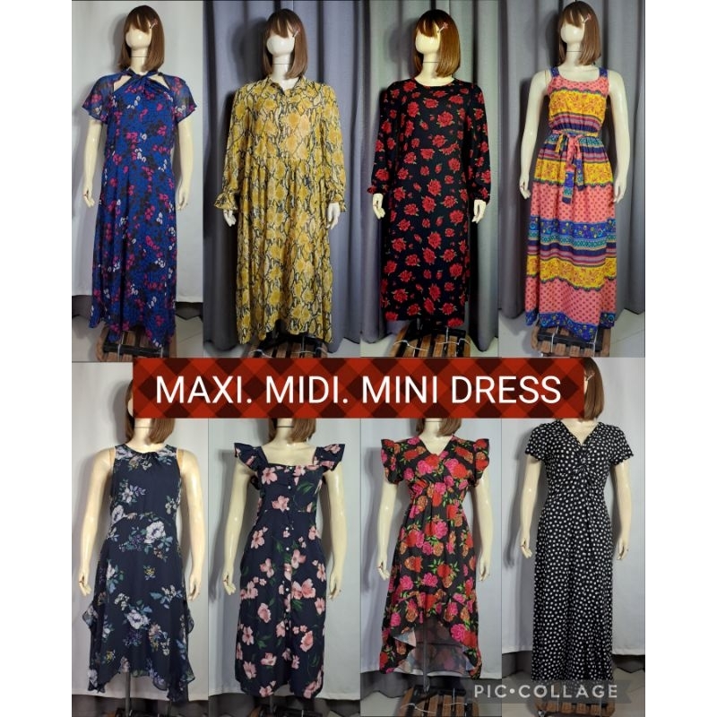DRESSES (MAXI MIDI MINI) ROMPERS/ AUSSIE PREMIUM QUALITY | Shopee ...